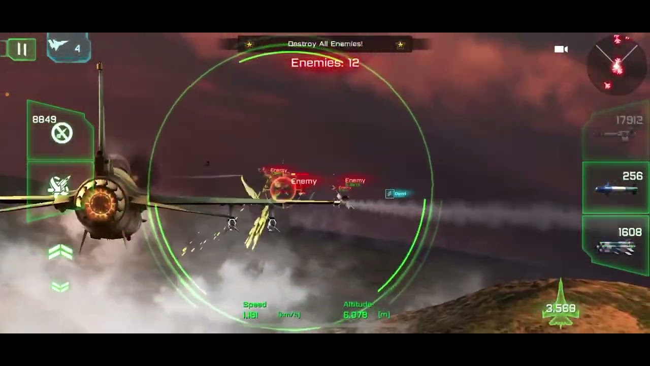 Fighter jet brutally attacked on the runway of enemy and destroyer of ...