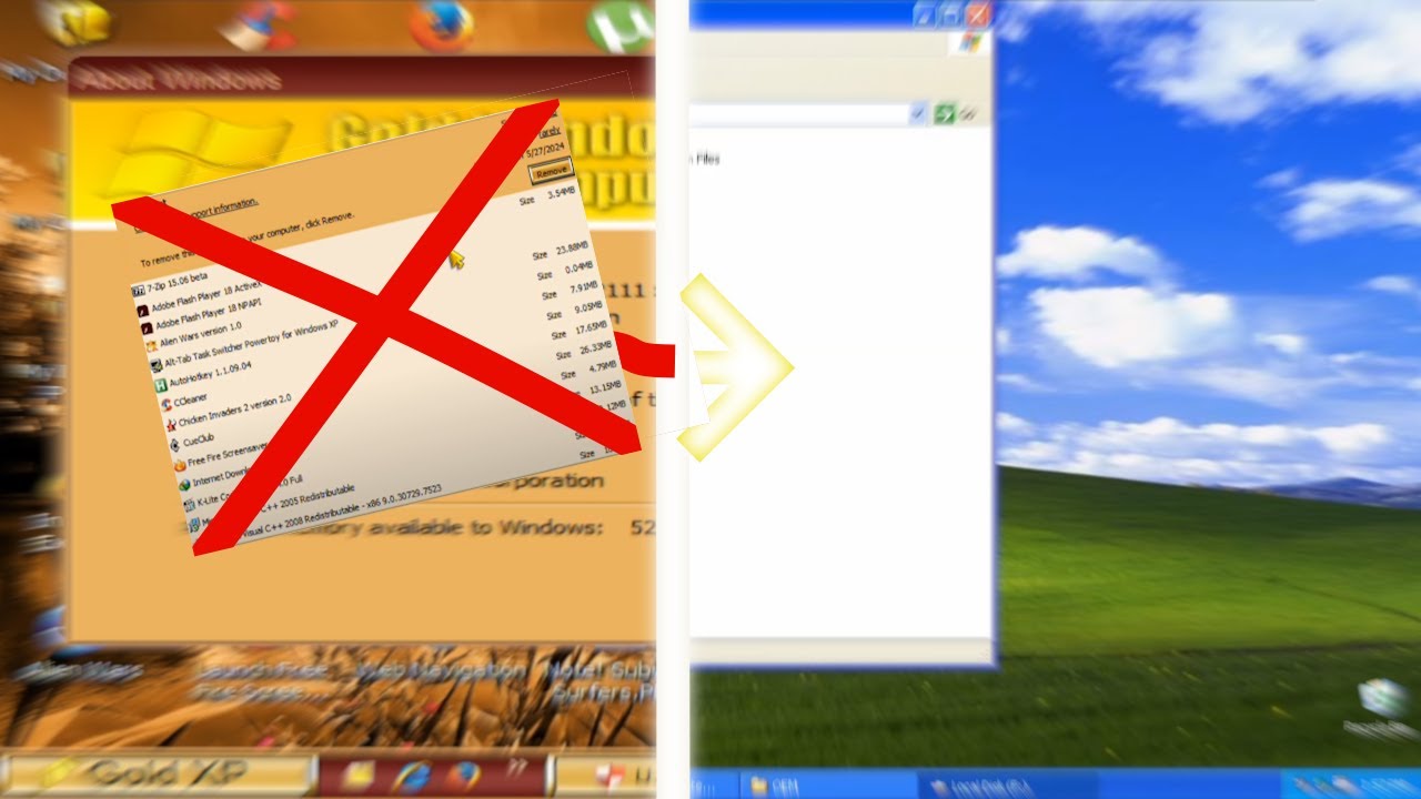 Transforming a Gold bootleg into a Fresh Windows XP build - YouTube