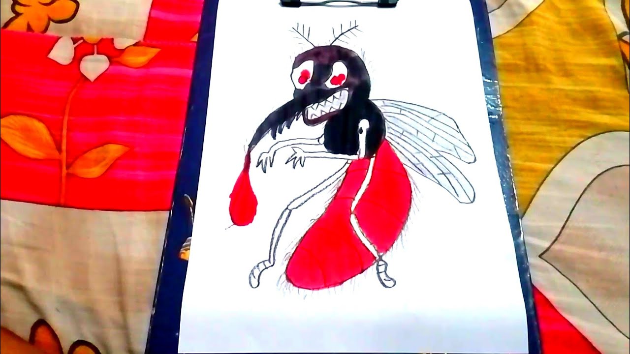 How to draw dengue mosquito 🦟 painting|Rachel art's studio|trending ...