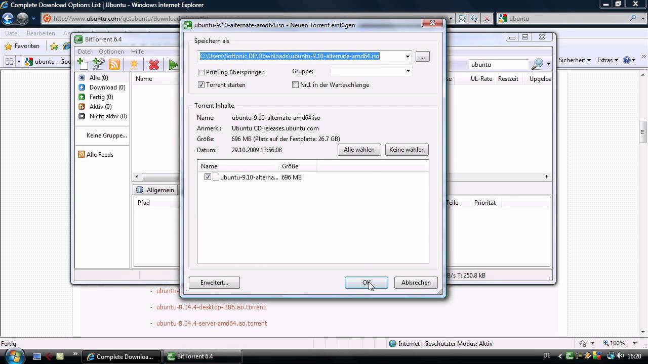Mit BitTorrent Dateien herunterladen - Tutorial - YouTube