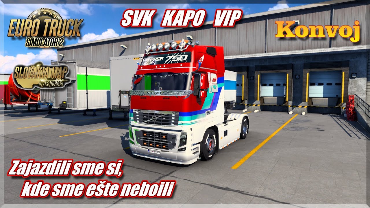 Euro truck simulator 2 - SVK mapa Kapo VIP Convoj - YouTube
