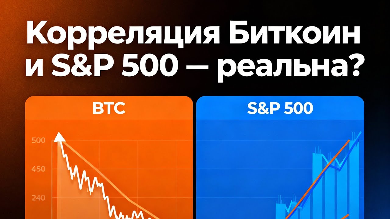 🔥 Корреляция Биткоин и S&P 500 реальна? #shorts #bitcoin #btc # ...