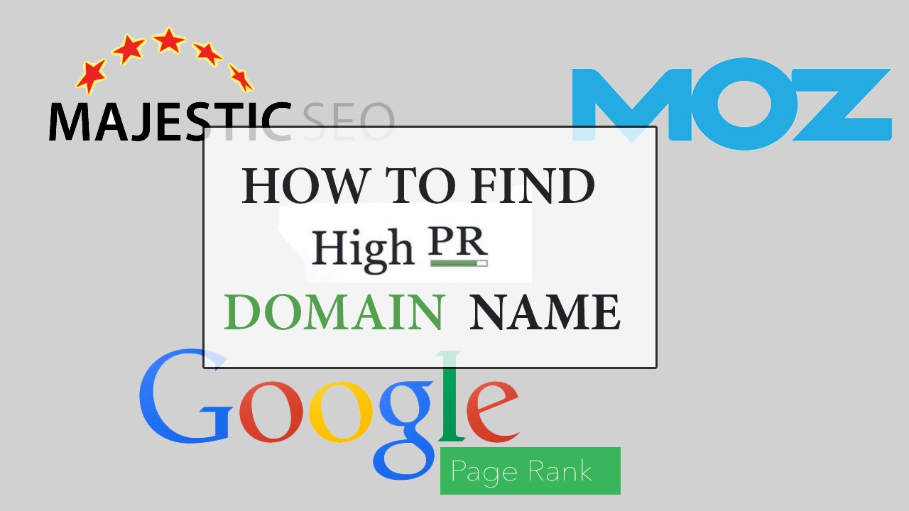 How to Find High PR Domain Name - YouTube