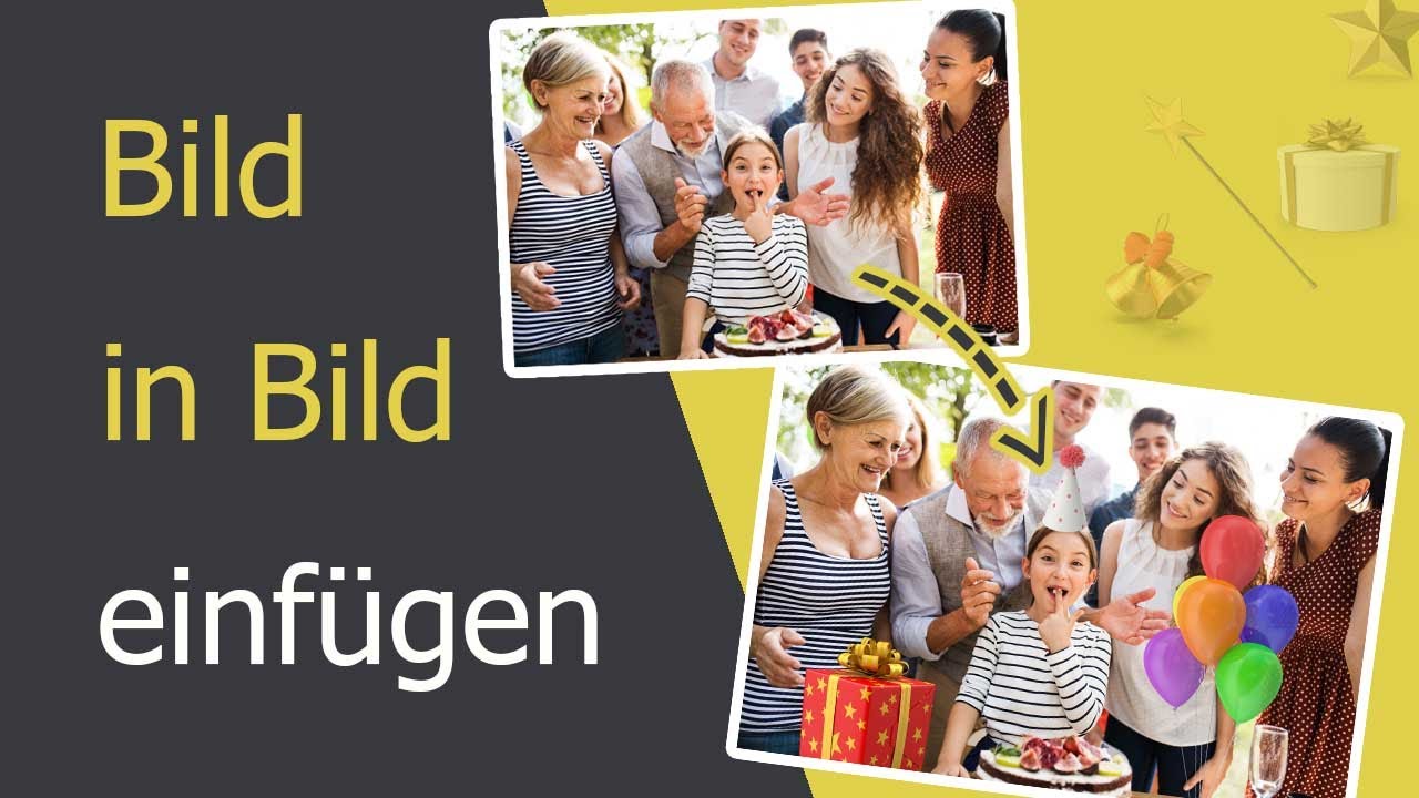 Bild in Bild einfügen - ganz einfach! - YouTube