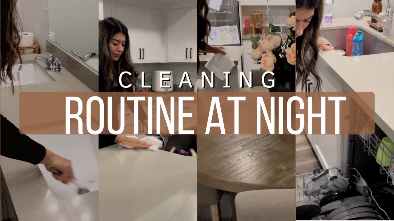 🌙 NEW! CLEANING ROUTINE AT NIGHT || CLEAN WITH ME. - YouTube