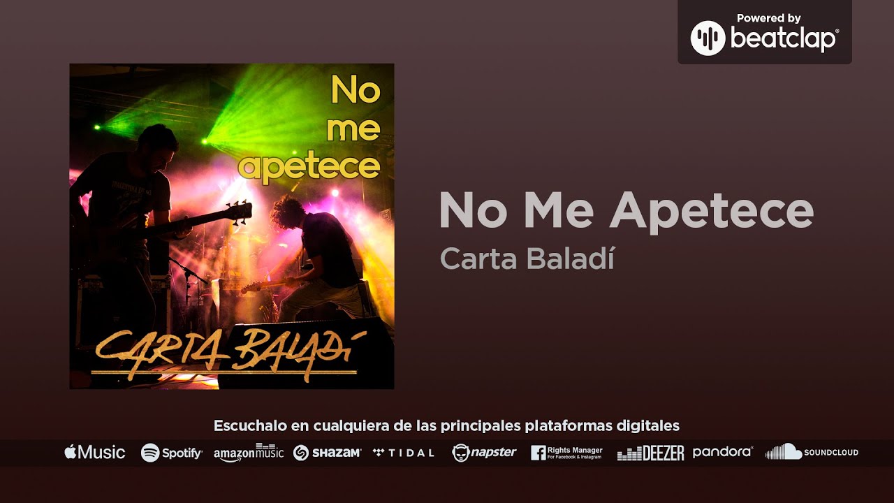 Carta Baladí - No Me Apetece - YouTube