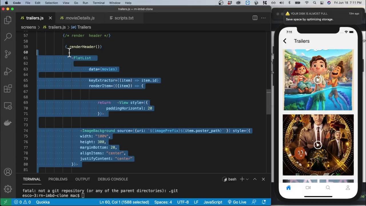 React Native Crash Course - Imbd clone - YouTube