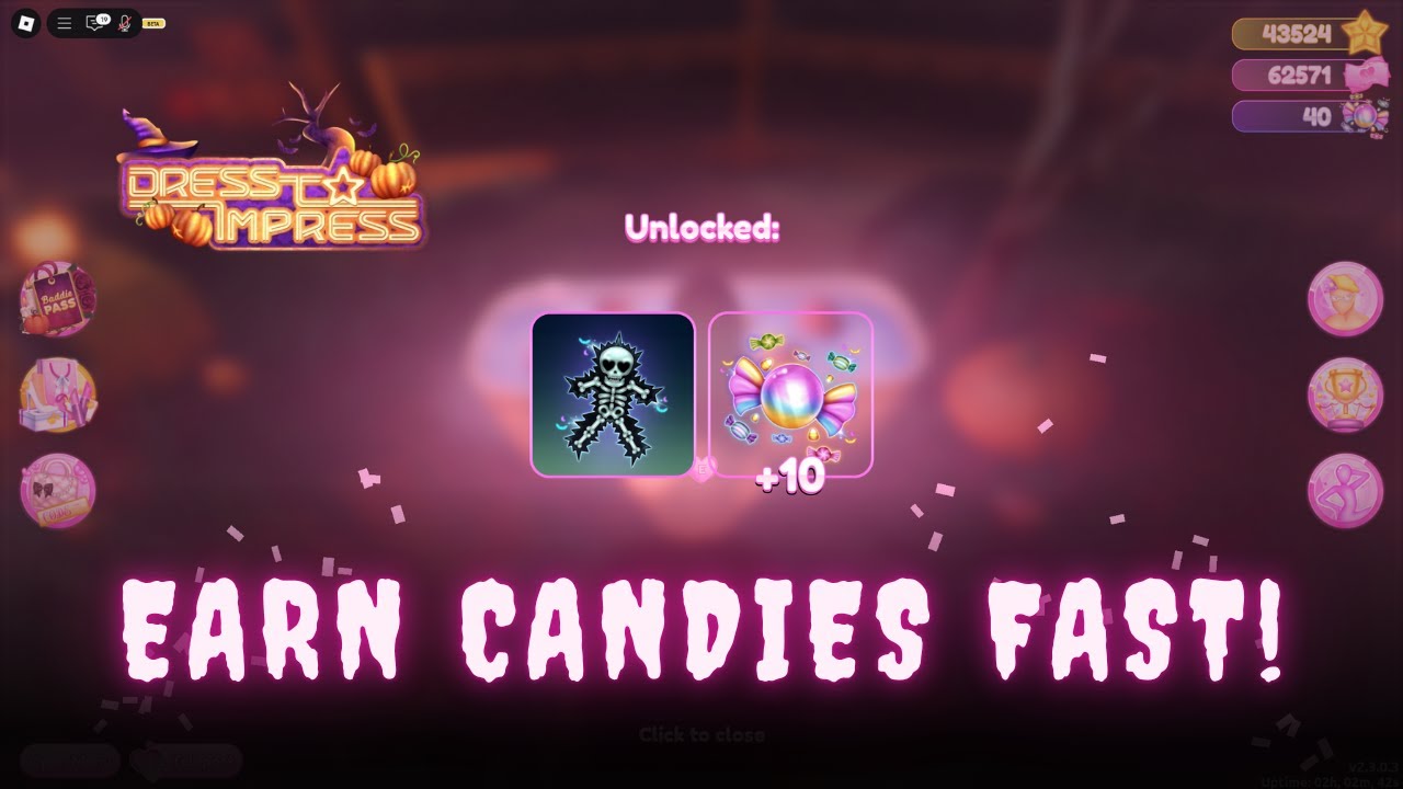 Earn Candy Fast - How to Get Candies in Dress to Impress Halloween 2025 ...