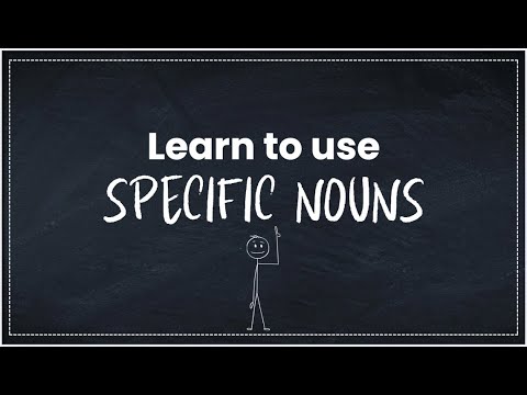 Learn how to use Vivid Imagery by using Specific Nouns in your Writing ...