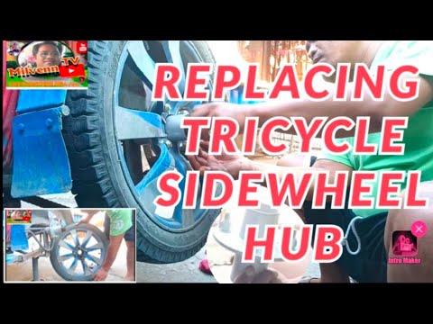 Replacing Tricycle Sidewheel Hub #transportation - YouTube