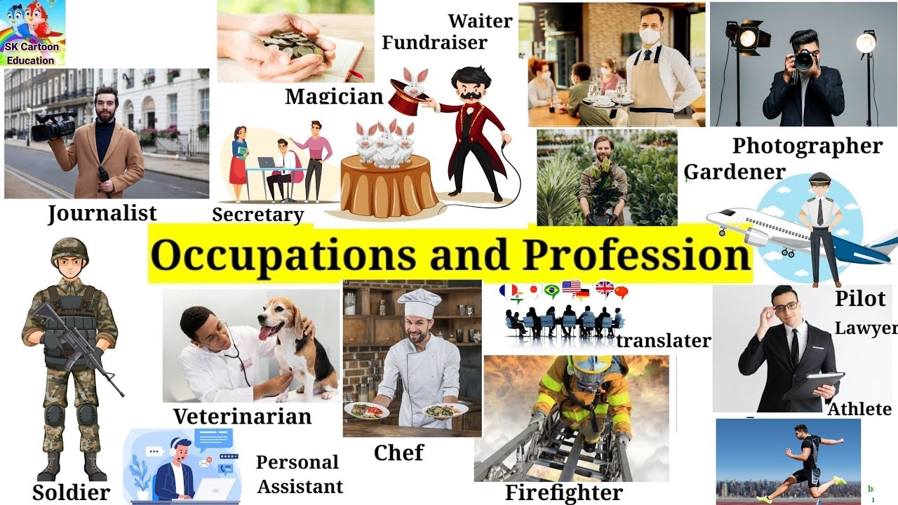 jobs and occupations| occupation and professions vocabulary in english ...