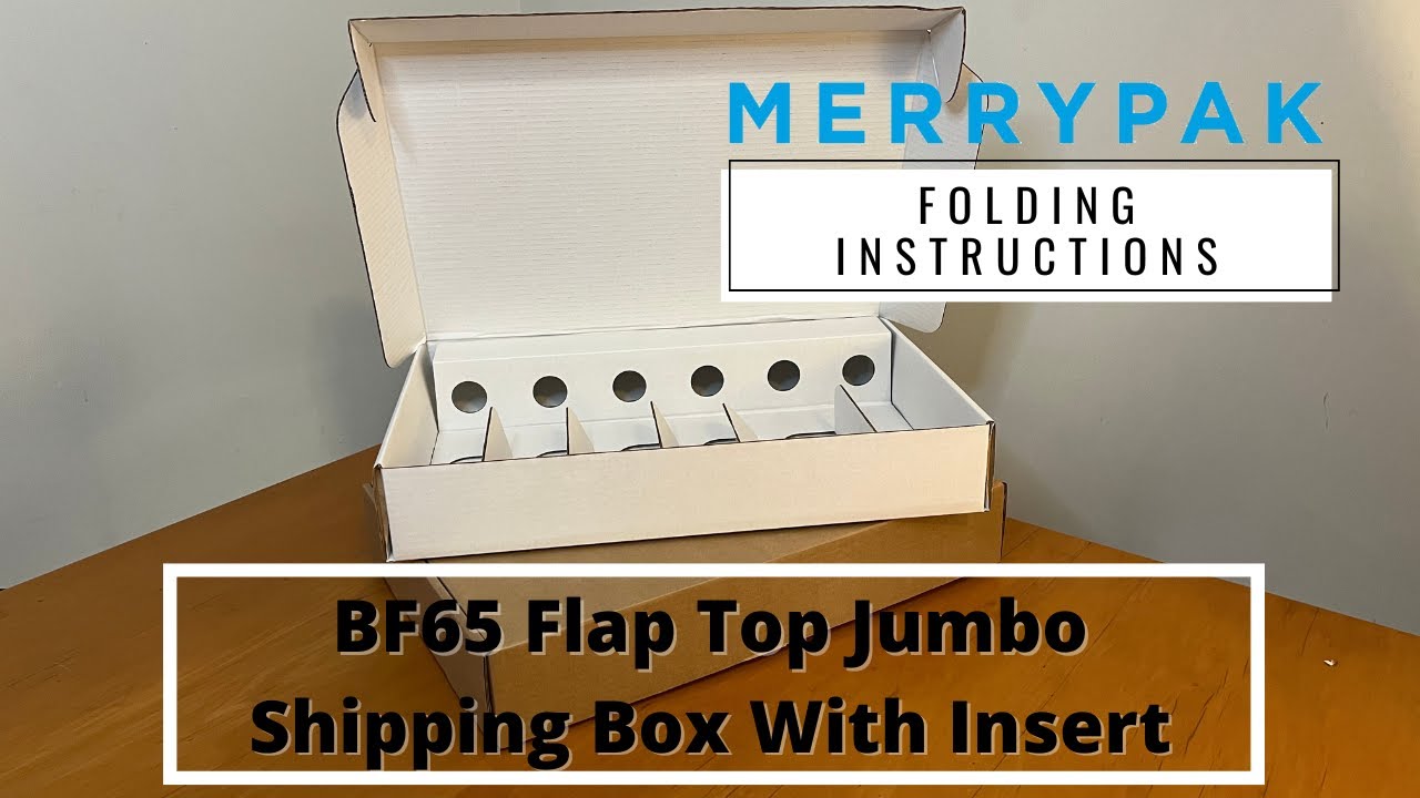 BF65 Flap Top Jumbo Shipping Box - YouTube