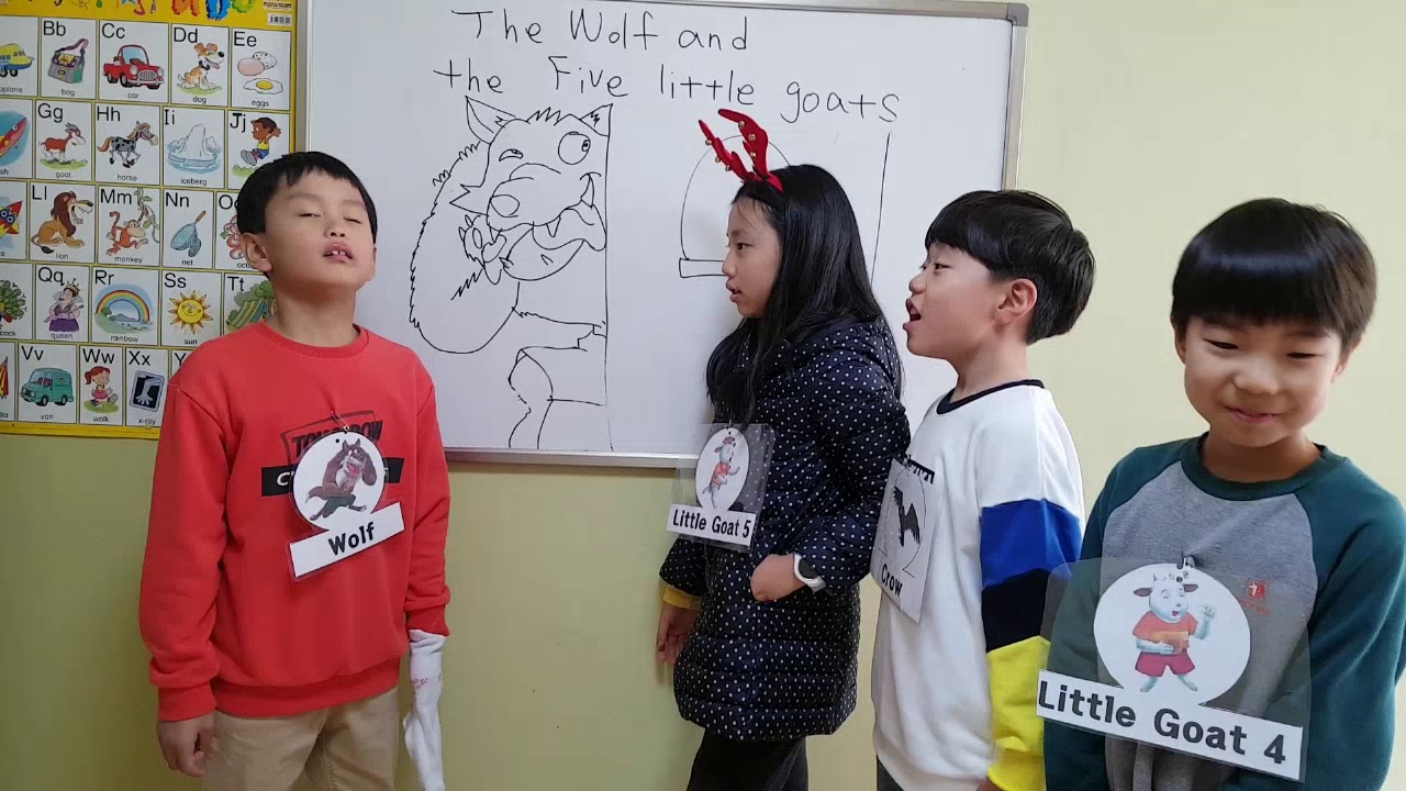 The wolf and the five little goats - YouTube