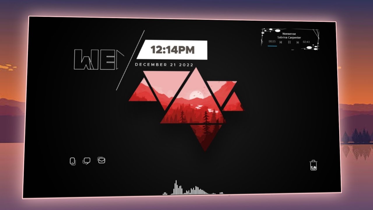 New simple and clean Desktop. Best minimalistic window. - YouTube