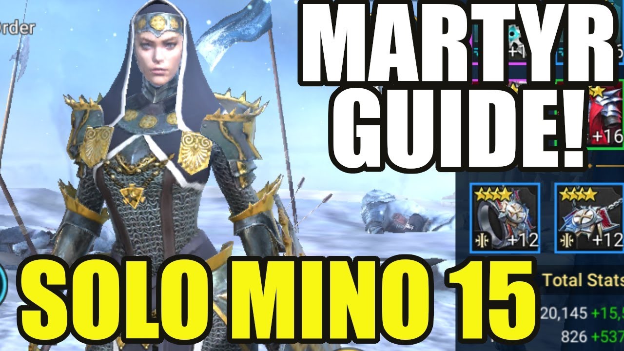 【RAID: Shadow Legends】Martyr Guide! Solo Dungeons Easy! Artifacts ...