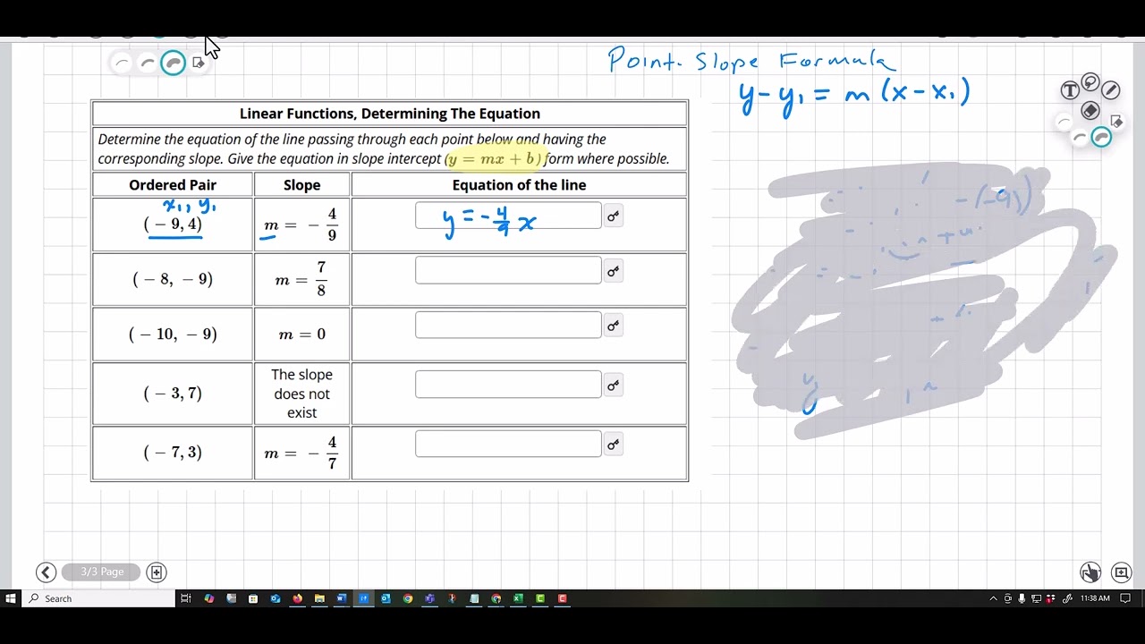 Writing Linear Equations - YouTube