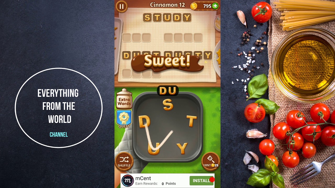 Word Cookies | Novice Chef | Cinnamon | Level 12 - YouTube