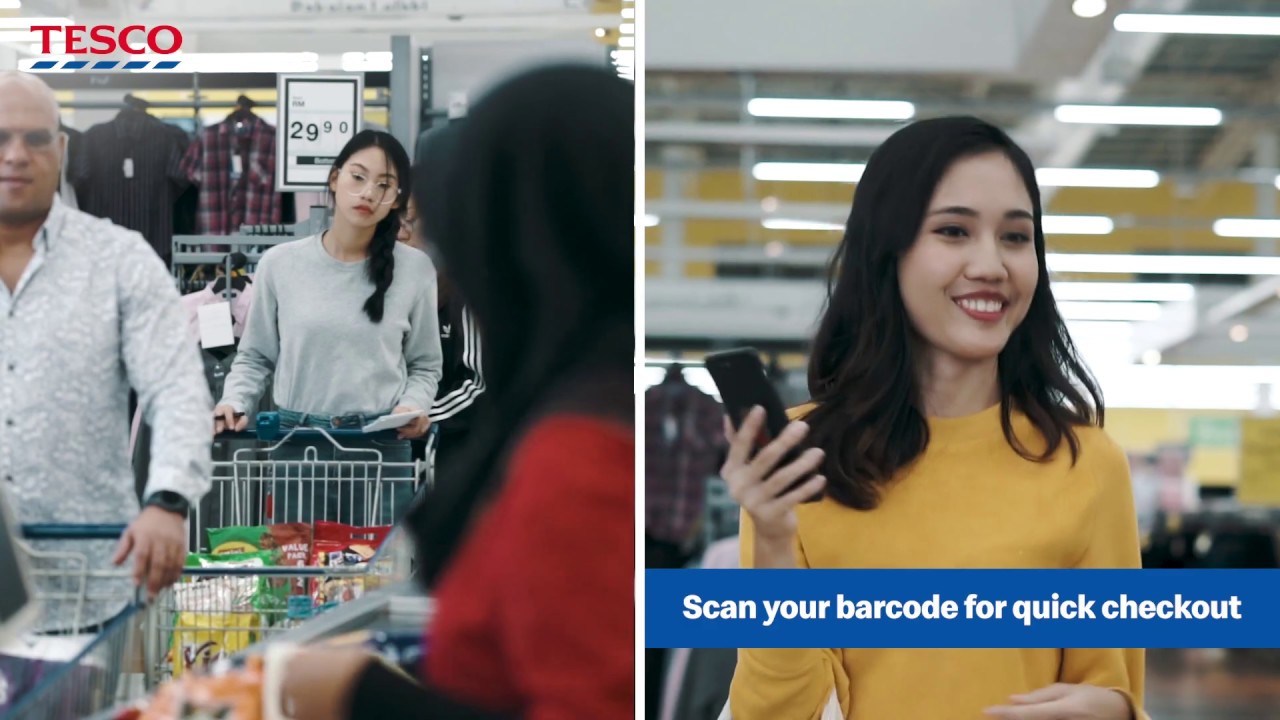 Scan & Shop now available at all Tesco Malaysia stores - YouTube