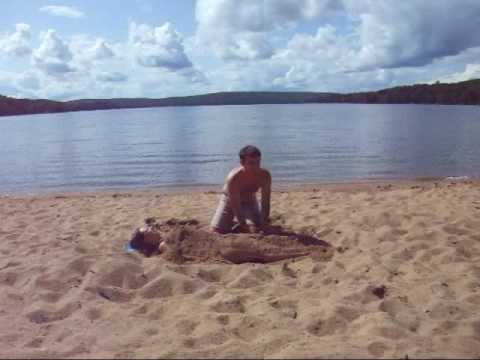 Girl SInks In Quick sand Gets Rescued - YouTube