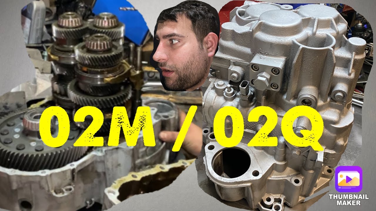 How to split gearbox apart 02M 02Q step by step fitting reinforcement ...