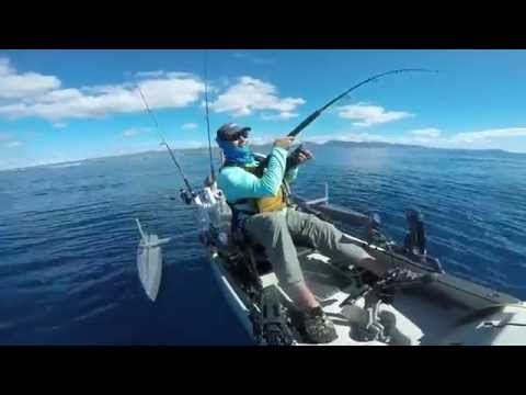 Pearl Harbor 7Dec14 Fishing Trip Hobie Pro Angler 14 - YouTube