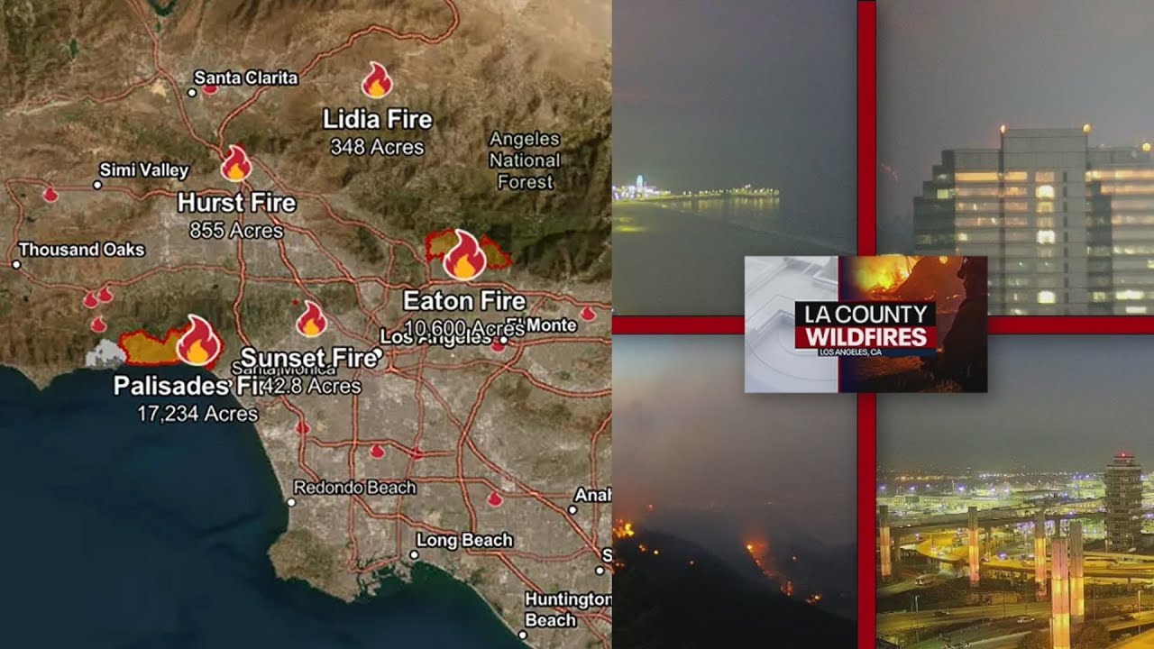 🔴LIVE: LA County wildfires continue to burn - YouTube