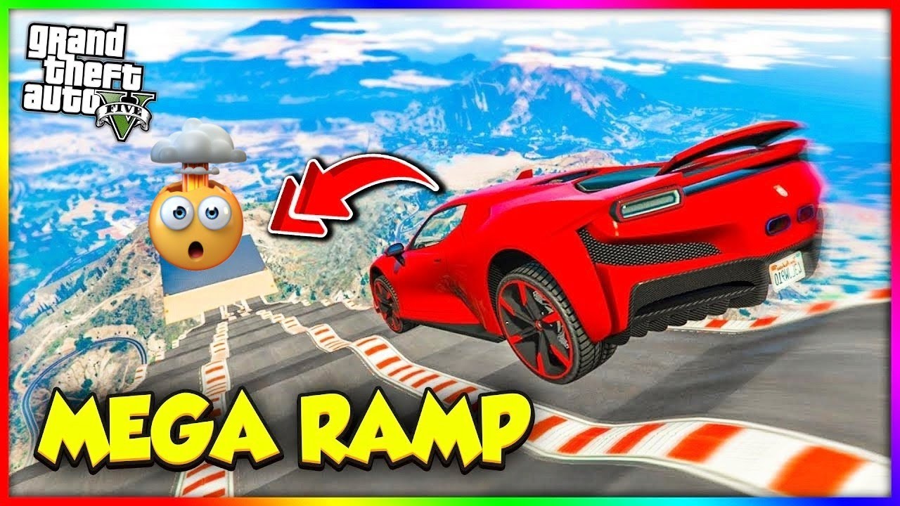 Mega Ramp Stunt Many Super Cars - YouTube