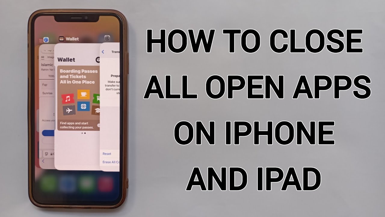iPhone How to Close All Open Apps | How to Close All Open Apps in iOS ...