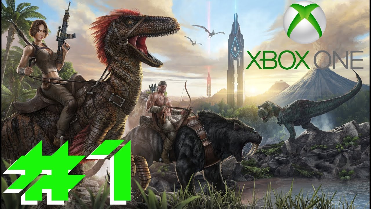 ARK Survival Evolved: Xbox One Episode 1! Taming, XP and Killing Things ...