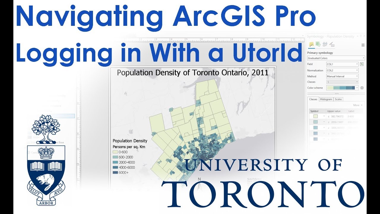 Navigating ArcGIS Pro: Logging in with a Utoronto ID - YouTube