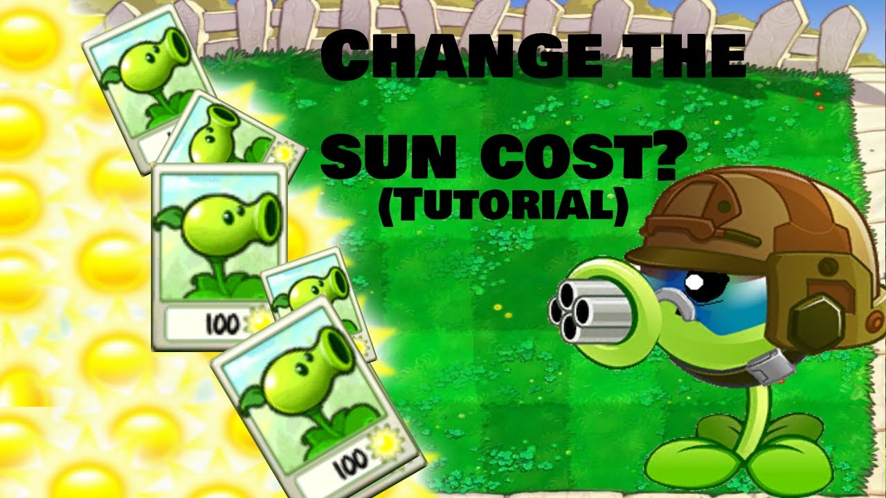 How to change the sun cost of plants? - PvZ Tools (Tutorial) - YouTube