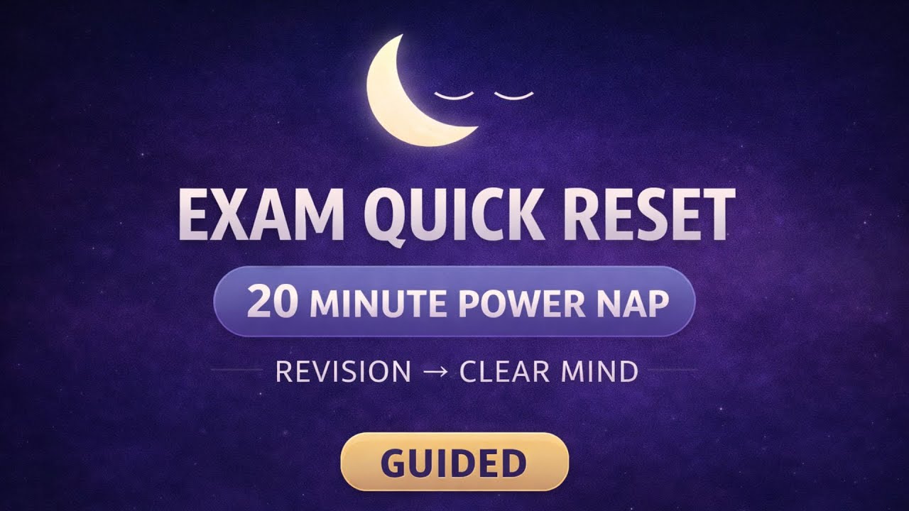 20 Minute Power Nap for Exam Revision | Quick Brain Reset for Students ...