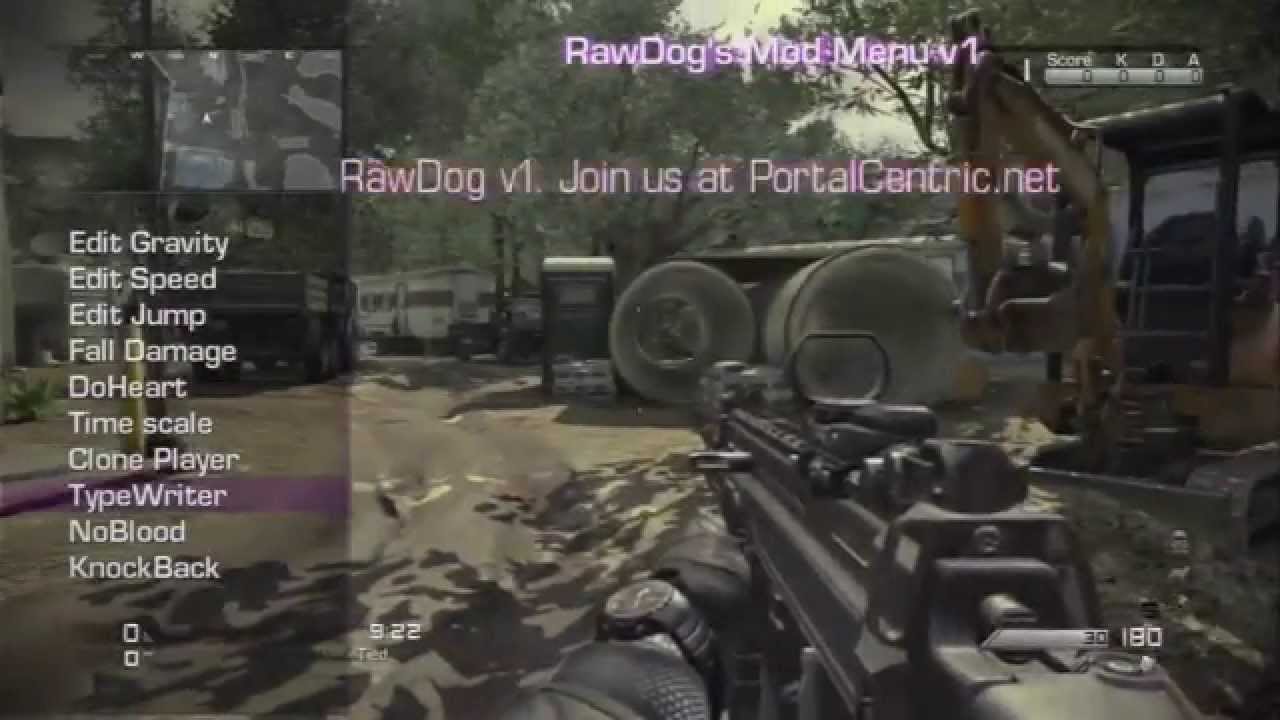 THE BEST CALL OF DUTY: GHOST MOD MENU BY RAWDOG W/ CLONE PLAYERS & MUCH ...