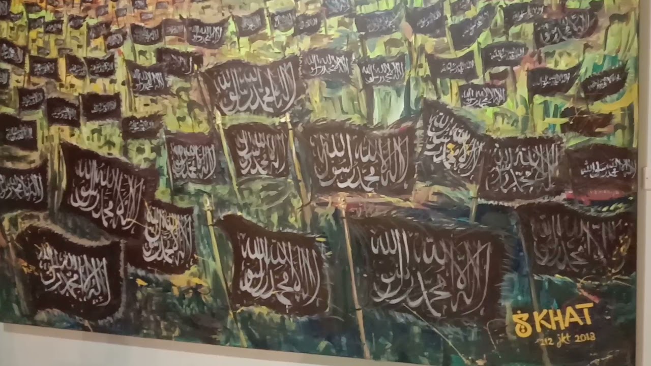 Lukisan Legend 200 x 300 cm,Lautan Liwa Roya di Dipajang di Acara ...