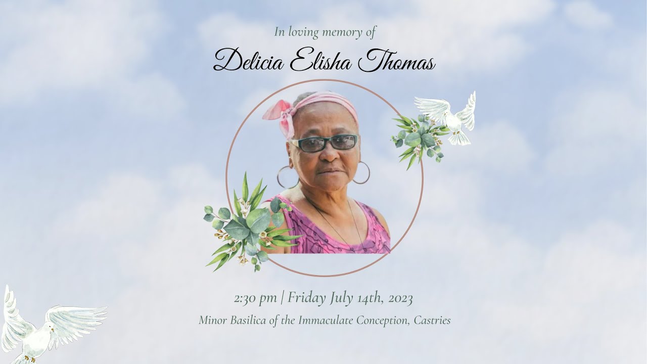 Celebrating the Life of Delicia Elisha Thomas - YouTube