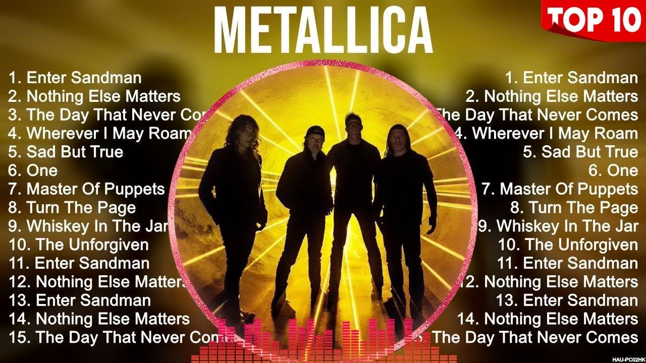Metallica The Best Music Of All Time ️ Full Album ️ Top 10 Hits ...
