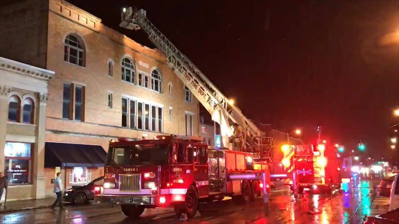 Storm damage in Troy - YouTube