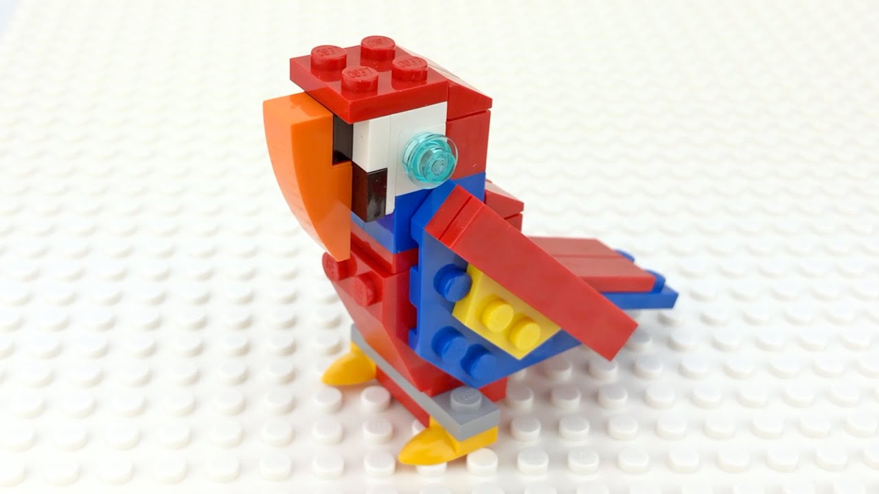 Beautiful Lego Creator 30021 Parrot 2010 Bird Set Tour / Instructions ...
