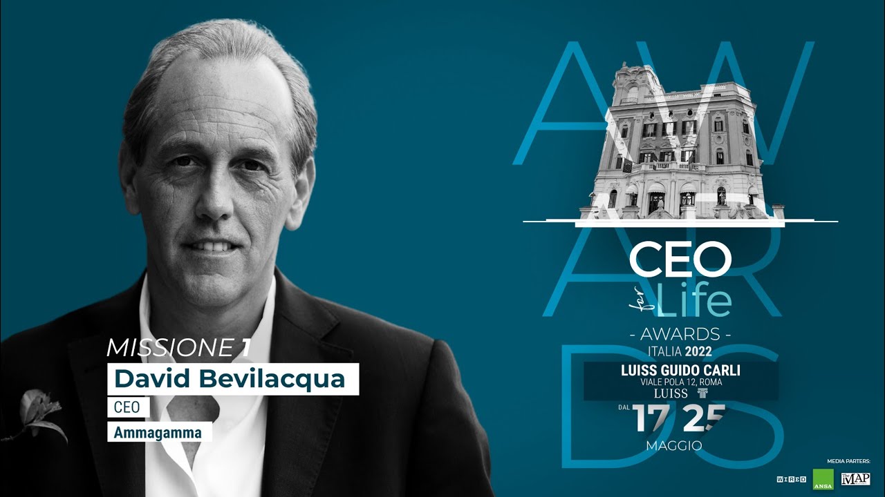David Bevilacqua, CEO Ammagamma - CEOforLIFE Awards Italia 2022 - YouTube