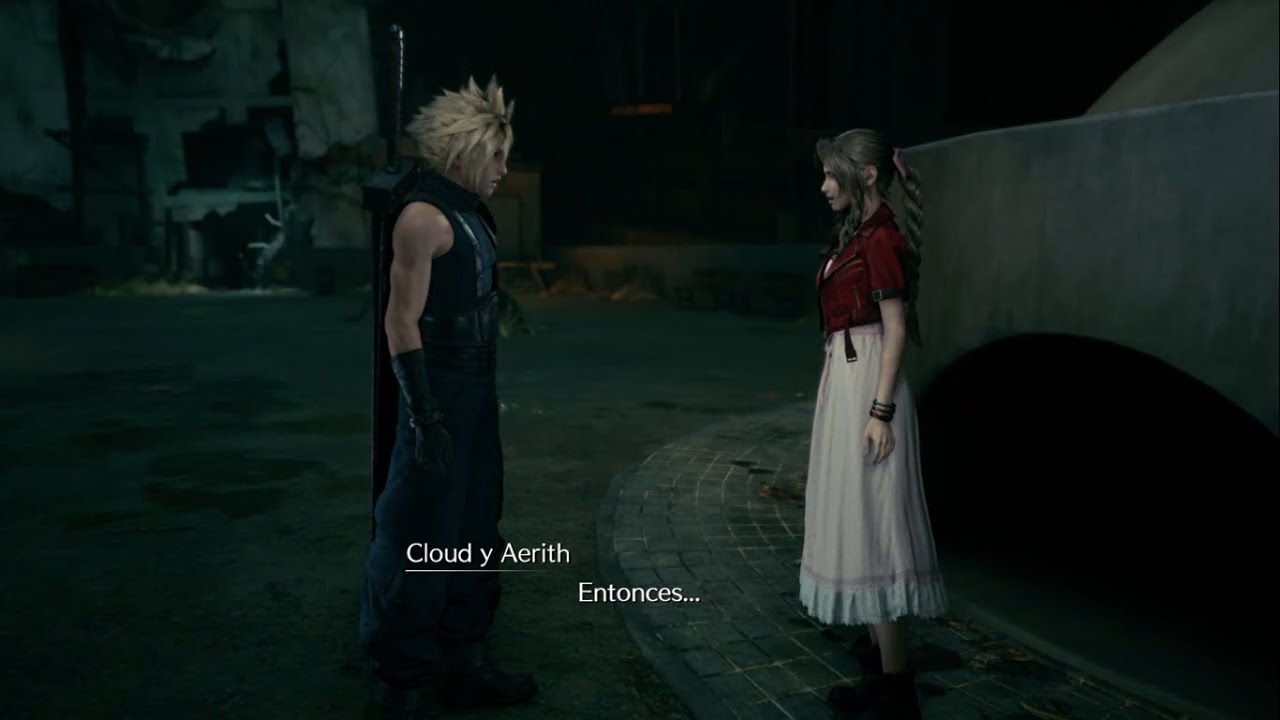 Cloud and Aerith saying goodbye - Final Fantasy 7 Remake - YouTube