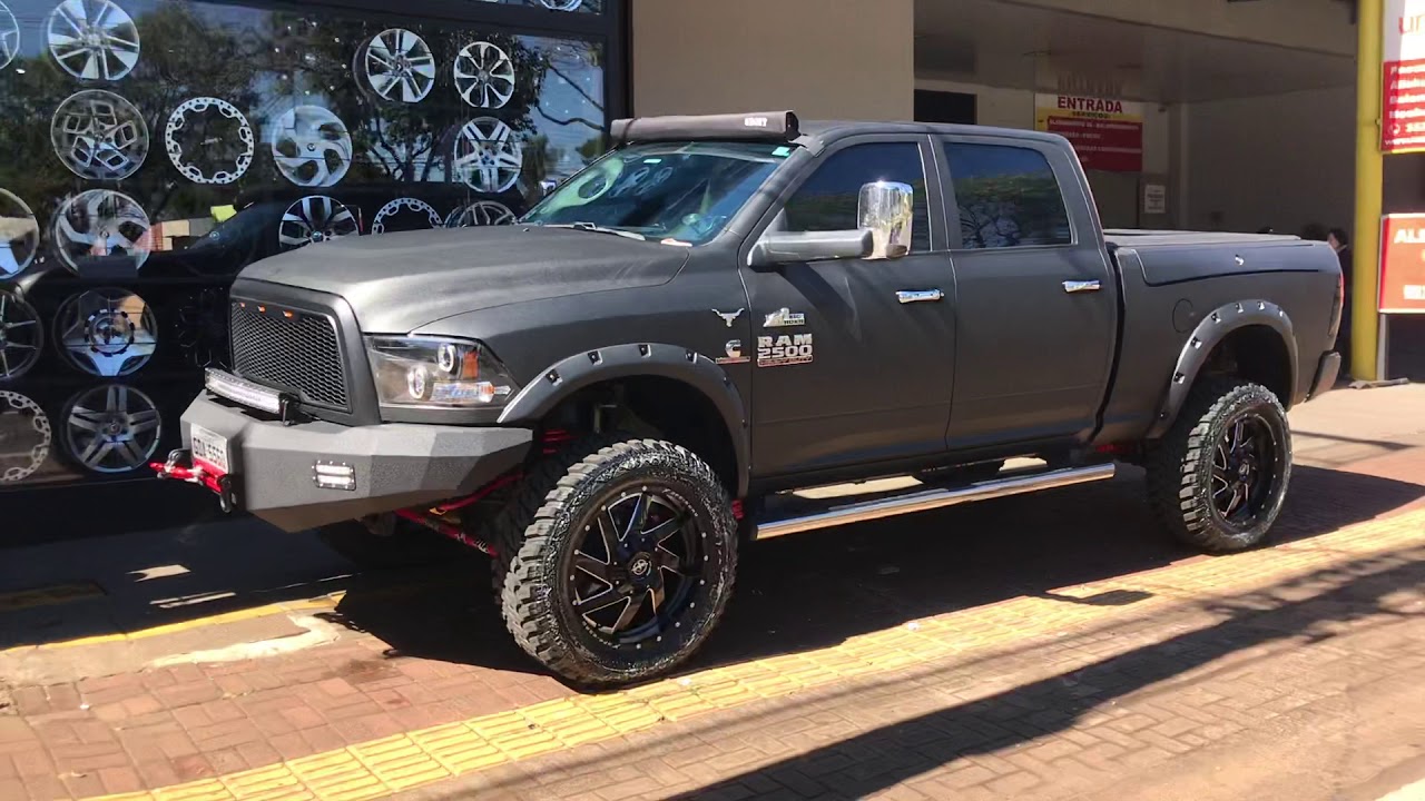 Dodge ram toda equipada offroad com roda aro 22 pneus 37x3,5r22 - YouTube