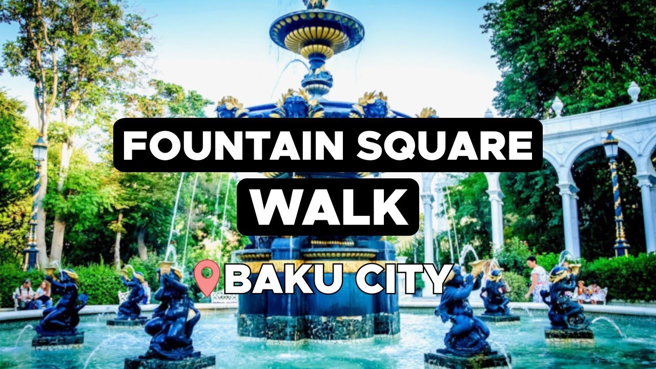 Nizami street Fountain square walk. - YouTube