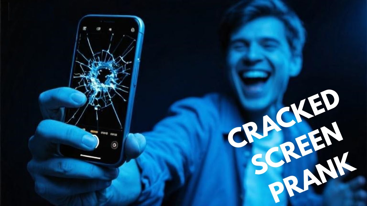 Phone cracked screen prank! Perfect prank for friends & family! Give it ...