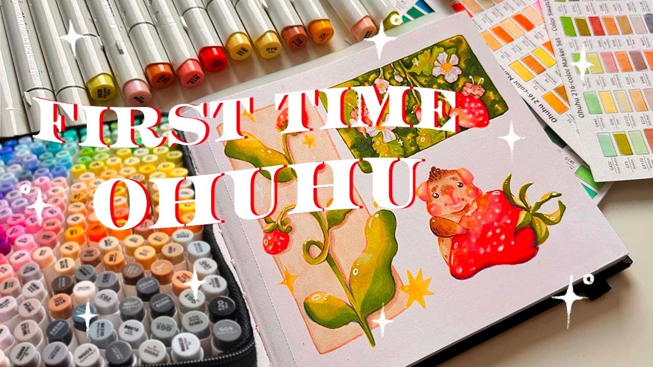 Trying out Ohuhu Markers for the first time: Is the Hype real? ft. Ohuhu #artvlog #ohuhumarkers ...