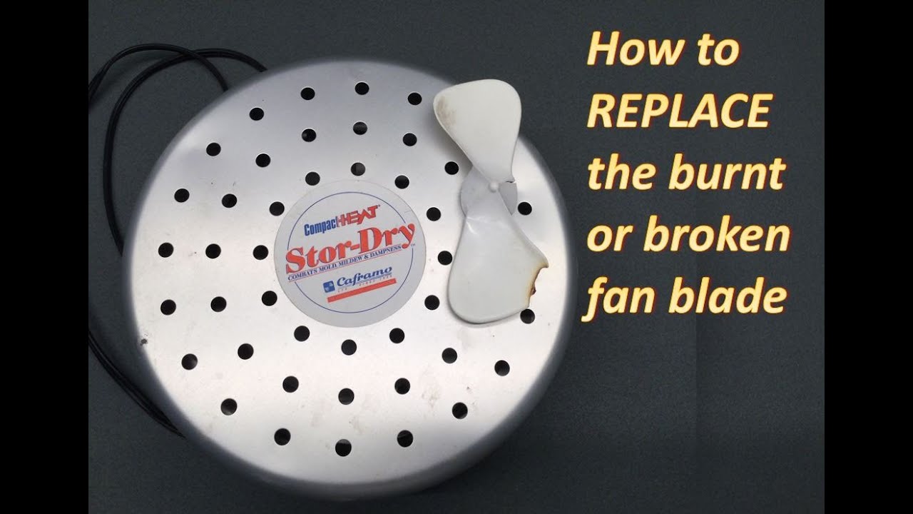 How to replace broken fan on Caframo Stor-Dry warm air circulator - YouTube