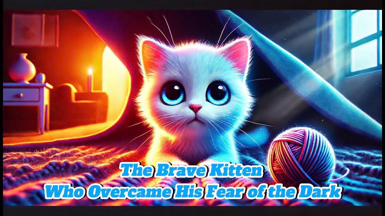 The Brave Kitten Who Overcame His Fear of the Dark #cat #kitten #cute # ...