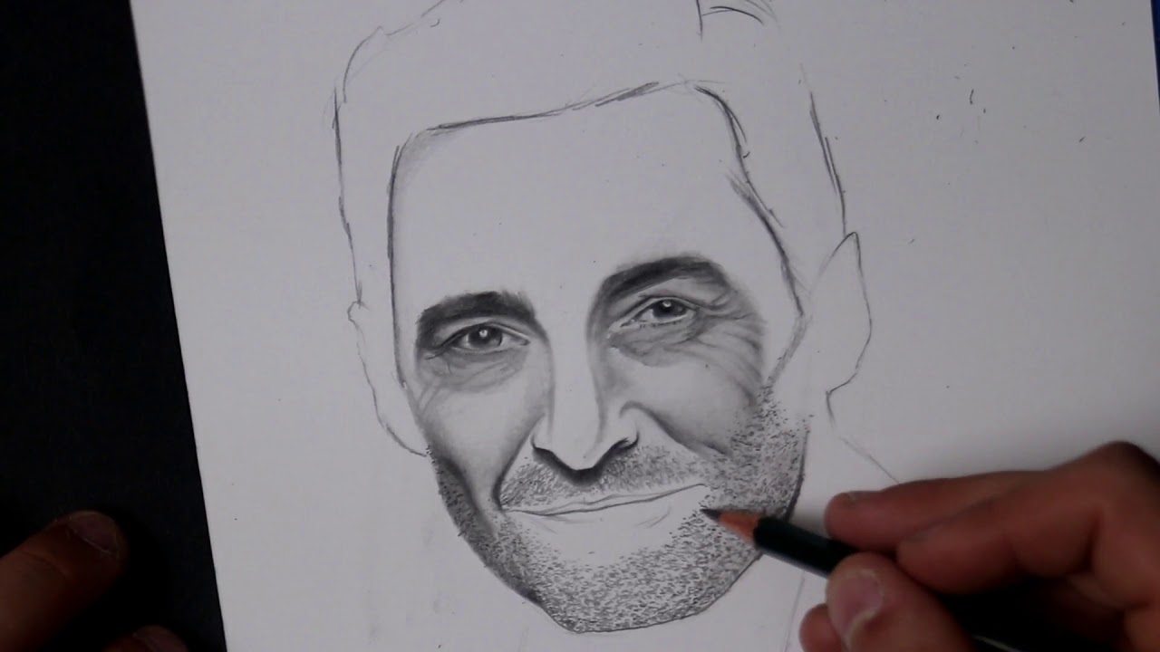 Drawing Hugh Jackman - YouTube
