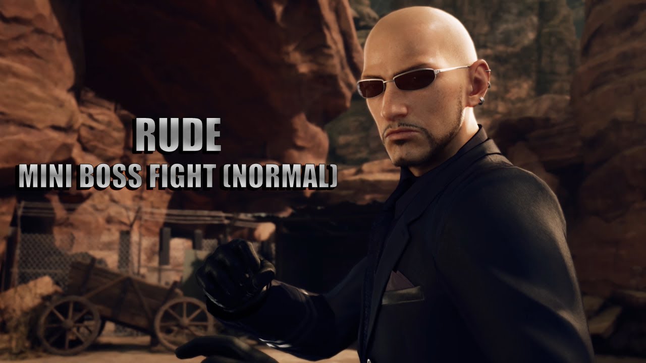 Final Fantasy 7 Remake: Rude Mini Boss Fight (Normal Mode) - YouTube