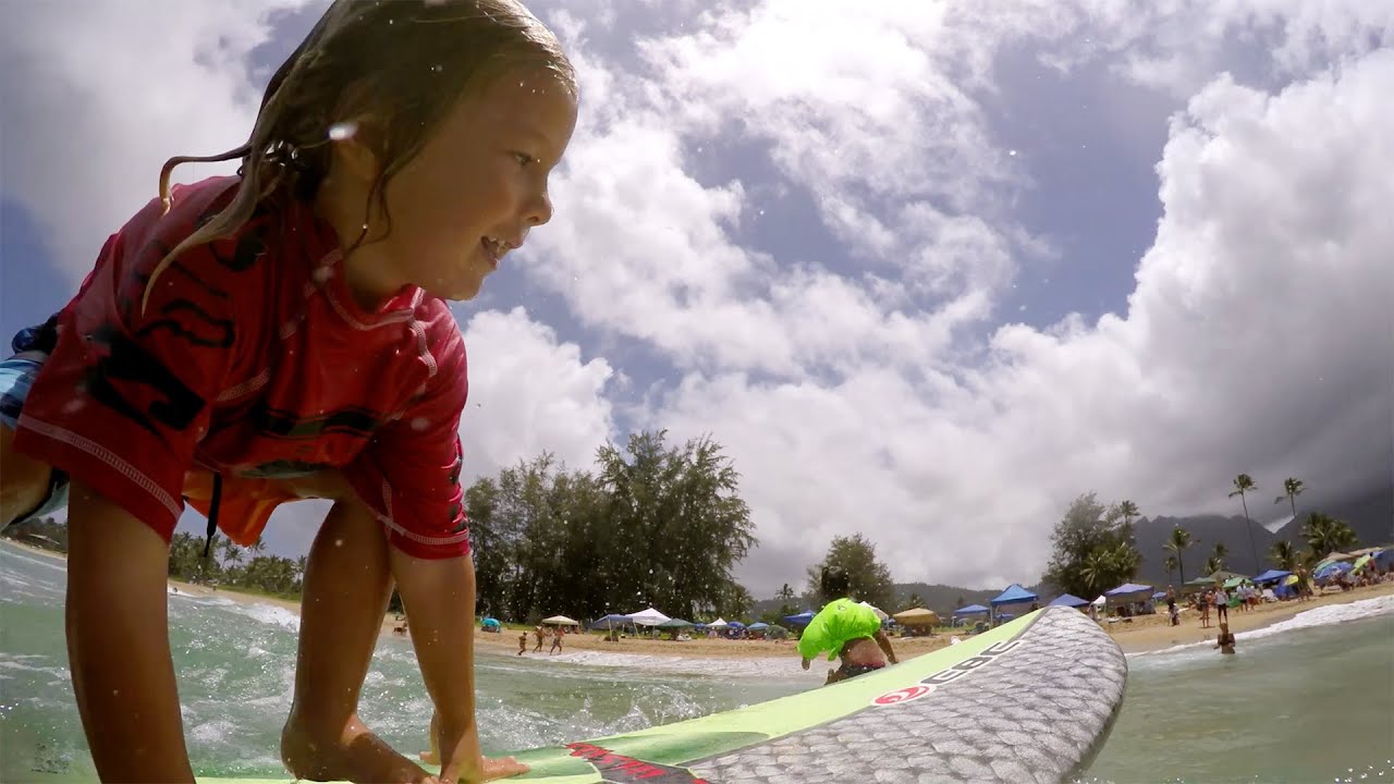 Axel Irons Surfs with Uncle Bruce During the Pine Trees Classic - YouTube