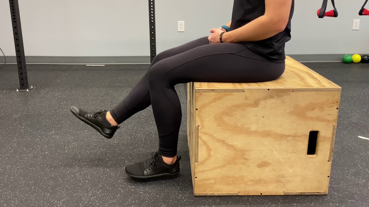 Seated Knee Isometrics - YouTube